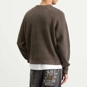 DIME Wave Knit Sweater - Brown