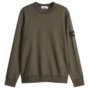 Stone Island Organic Cotton Fleece Sweatshirt - Charcoal