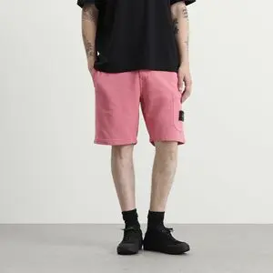 Stone Island Garment Dyed Organic Cotton Fleece Shorts
