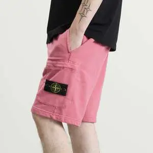 Stone Island Garment Dyed Organic Cotton Fleece Shorts