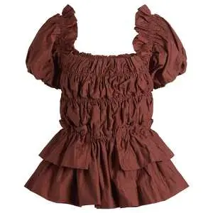 DAMSON MADDER Lyza Blouse - Brick
