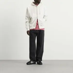 ICECREAM Appliqué Running Dog Double Scoop Wide Leg Denim Jeans