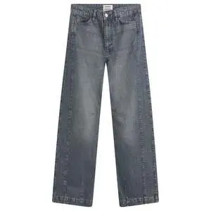 DAMSON MADDER Felix Relaxed Barrel Leg Jeans - Blue