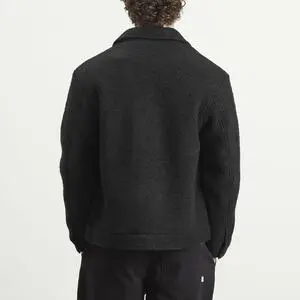 WAX LONDON Newgate Melange Wool Jacket - Black