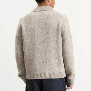 WAX LONDON Alpha Plain Stitch Zip Polo