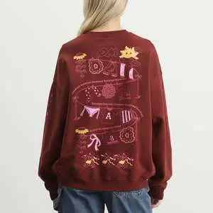 DAMSON MADDER Sundried Washing Line Crewneck Sweatshirt