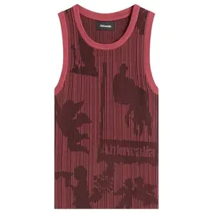 Ahluwalia Seydou Knitted Vest - Rust/brown