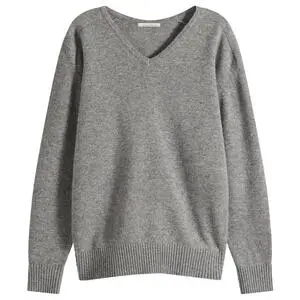 NOTHING WRITTEN Carna V-neck Pullover - Gray