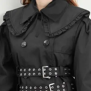 GANNI Duchesse Nylon Trenchcoat