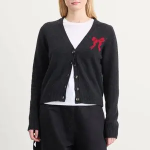 GANNI Graphic Wool Cardigan