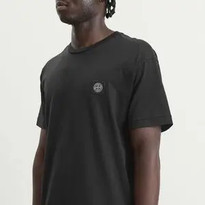 Stone Island Patch Logo T-shirt - Black