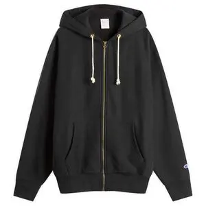 Champion Reverse Weave Fleece Zip Hoodie - Black