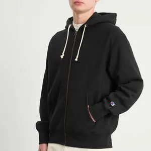 Champion Reverse Weave Fleece Zip Hoodie - Black