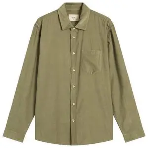 Folk Direction Babycord Shirt - Olive