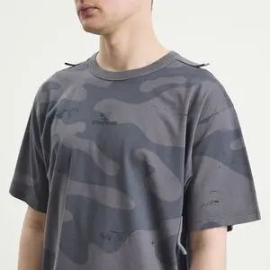Stone Island Camouflage T-shirt - Blue Grey
