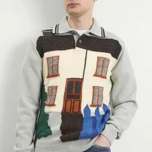 Junya Watanabe Intarsia Jacquard Jumper