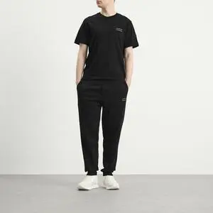 Moncler Stripe Logo Short Sleeve T-shirt - Black