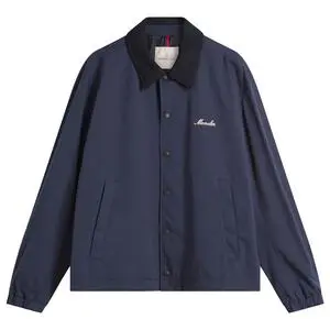 Moncler Arinell Brushed Cotton Shirt Jacket - Navy