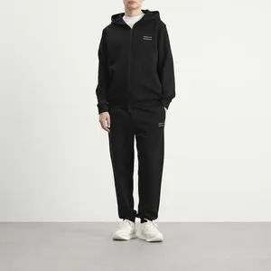Moncler Stripe Logo Sweatpants - Black