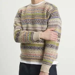 JAMIESON'S OF SHETLAND Fair Isle Crew Knit