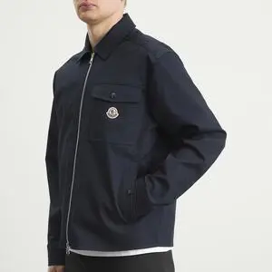 Moncler Gabardine Cotton Shirt Jacket