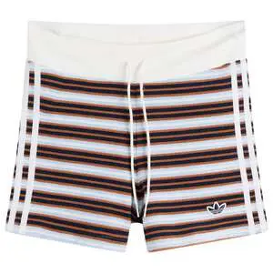 Adidas Striped Terry Mini Shorts - Multicolor/crystal Sky
