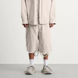 Balenciaga Heavy Cotton Workwear Cargo Shorts