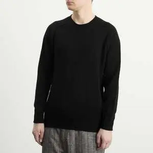 JAMIESON'S OF SHETLAND Crew Knit In Wool - Black