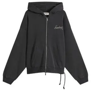 SNDYS. Zip Hoodie In | Size: | 100% Cotton | End Clothing - Black