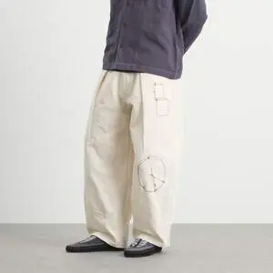 STORY MFG. Hand Appliqué Wide Leg Trousers
