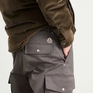 Moncler Gaberdine Cotton Cargo Trousers