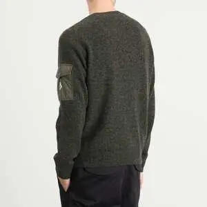 Moncler Wool Cashmere Mouline Crew Neck Jumper