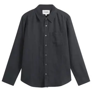 CORRIDOR Cotton Linen Shirt - Black