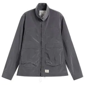 RANRA Epitome Shiny Nylon Overshirt - Peat