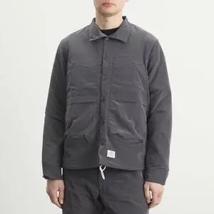 RANRA Epitome Shiny Nylon Overshirt - Peat