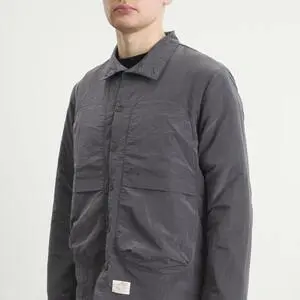 RANRA Epitome Shiny Nylon Overshirt - Peat