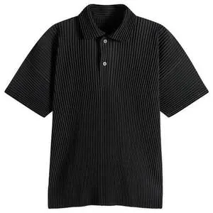 Issey Miyake Pleat Short Sleeve Shirt - Black
