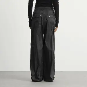 Rick Owens Geth Belas Wide Leg Trousers - Black