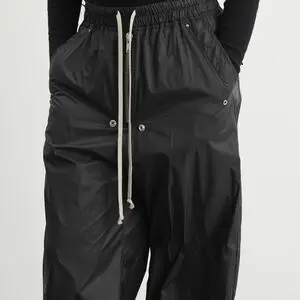 Rick Owens Geth Belas Wide Leg Trousers - Black
