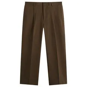 LE PERE Pleated Trousers - Brown