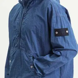 Stone Island Research Nylon-tc Marmo Parka - Indigo