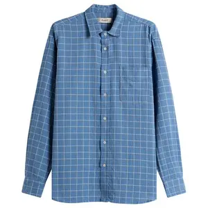 FORET Scout Loose Weave Check Shirt In | Size: | 100% Cotton | End Clothing