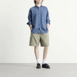 FORET Scout Loose Weave Check Shirt In | Size: | 100% Cotton | End Clothing
