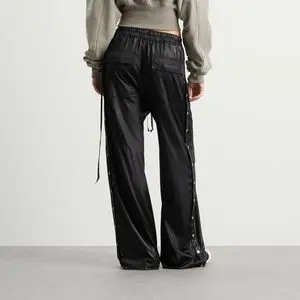 Rick Owens Wide Leg Button Detailed Trousers