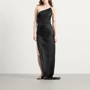 Rick Owens Asymmetrical Maxi Dress - Black