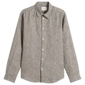 Nn07 Enzo Stripe Shirt In | Size: | 100% Linen | End Clothing - Clay Stripe