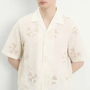 Nn07 Ben Embroidered Vacation Shirt