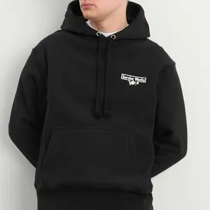 SERVICE WORKS Trademark Heavyweight Organic Cotton Hoodie - Black
