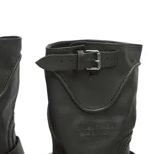 Balenciaga Venom Leather Boots - Black/silver