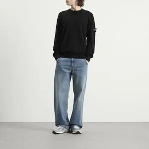 Stone Island Geelong Wool Knit Jumper - Black